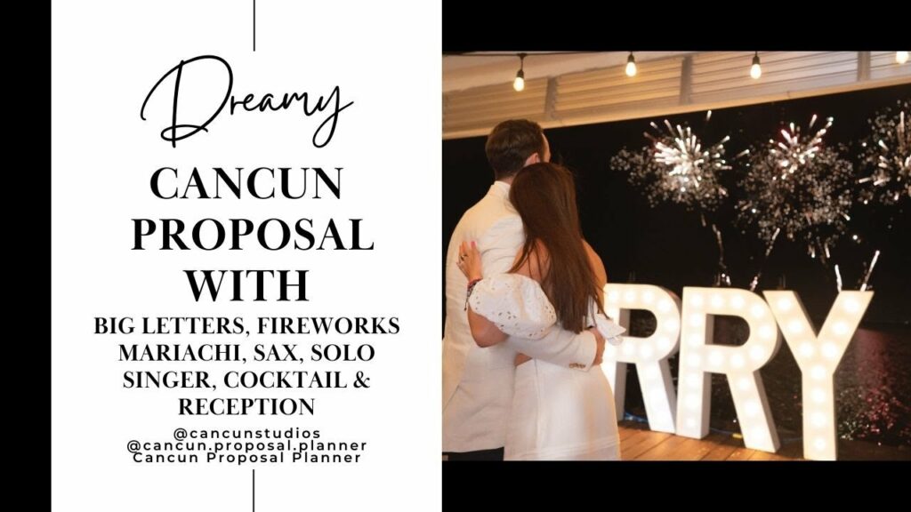 Magical Rooftop proposal in Cancun Mexico - Cancun Picnic